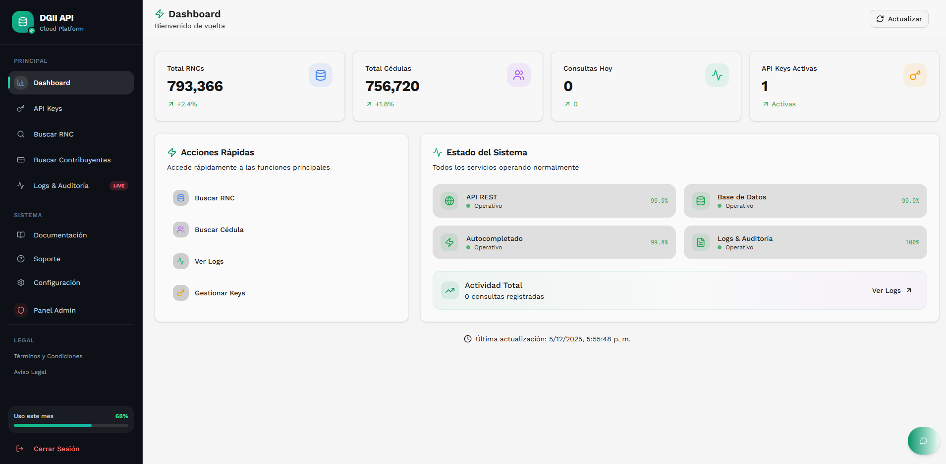 DGII Consulta RNC y Cédula | API DGII República Dominicana